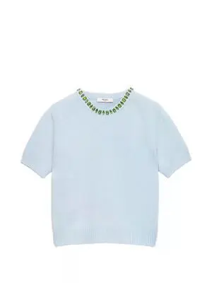 Prada Wool And Cashmere Crew-neck Sweater - Blue