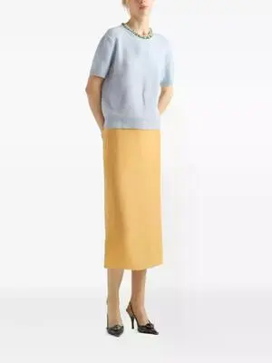 Prada Wool And Cashmere Crew-neck Sweater