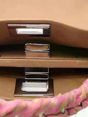 Fendi 2015-2017 Mini Ribbon Whipstitch Peekaboo Satchel