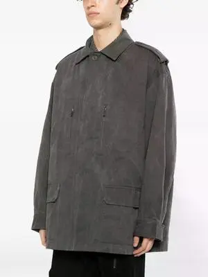 Yohji Yamamoto Twill Pigment Padded Jacket