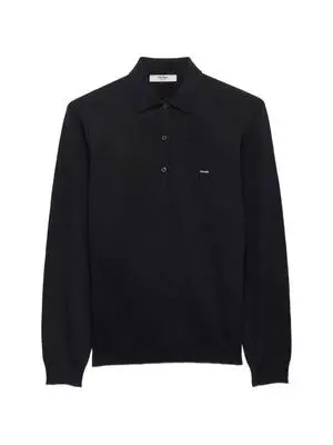 Prada Wool Polo Sweater - Black