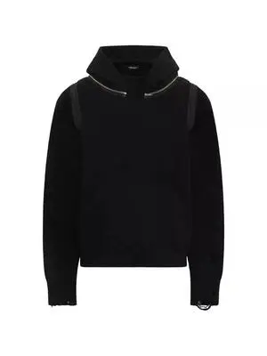 Undercover Deconstructed Wool Hoodie - Black