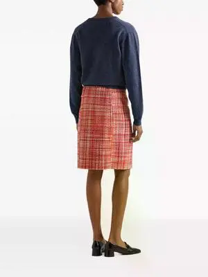 Prada Tweed Midi Skirt