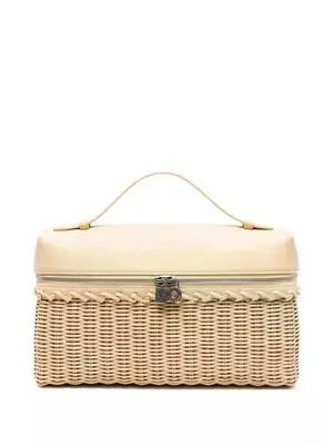 Loro Piana Extra Pocket L27 Wicker Bag - Neutrals