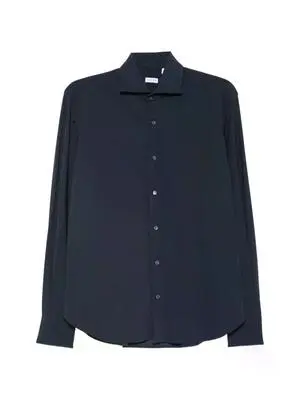ORIAN Spread-collar Long-sleeve Shirt - Blue