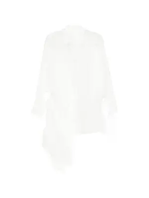 Yohji Yamamoto Draped Shirt - Neutrals