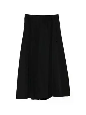 Yohji Yamamoto Gathered Skirt Trousers - Black