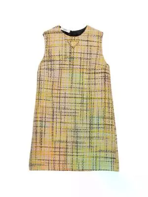 Prada Tweed Mini Dress - Neutrals