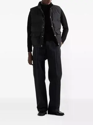 Prada Technical Fabric Down Vest - Black