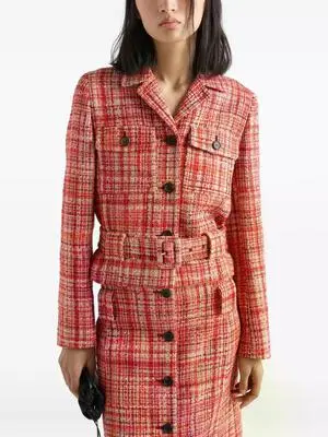 Prada Single-breasted Tweed Jacket
