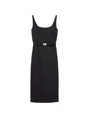 Prada Stretch Technical-fabric Dress - Black