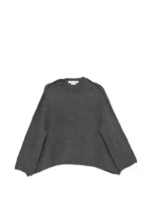 Comme Des Garçons Exposed-seam Oversized Sweater - Grey