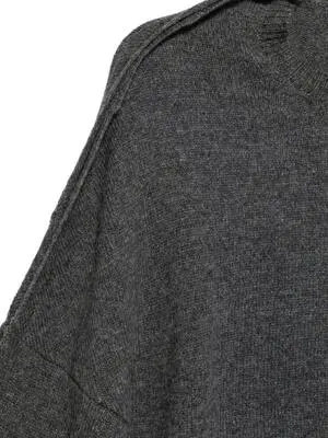 Comme Des Garçons Exposed-seam Oversized Sweater