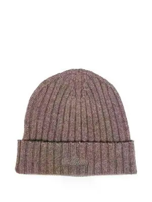 MC2 SAINT BARTH Ribbed-knit St. Barth Beanie Hat - Brown