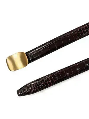 Anderson's Crocodile-effect Leather Belt