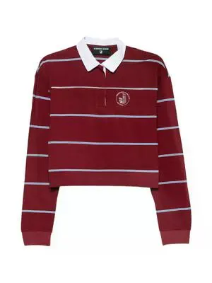 Iceberg Striped Crystal-embellished Polo Shirt - Red