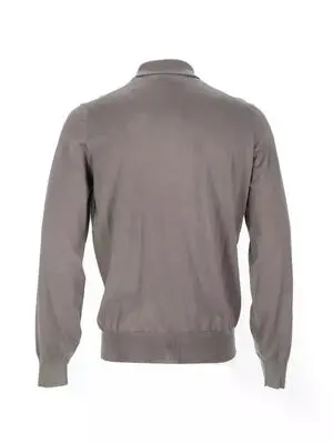 Brunello Cucinelli Ribbed Polo Shirt - Grey