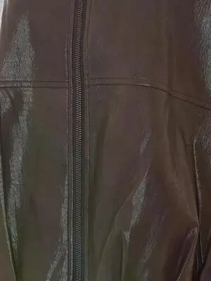 ELEH Zip-up Faux-leather Gilet