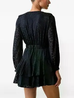 Guess Clarisse Belted Animal-pattern Mini Dress