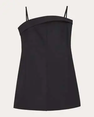 Helmut Lang Wool Gabardine Blazer Top - Black