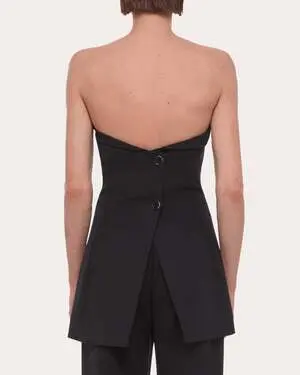 Helmut Lang Wool Gabardine Blazer Top