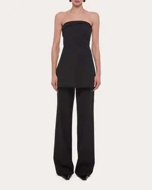 Helmut Lang Wool Gabardine Blazer Top