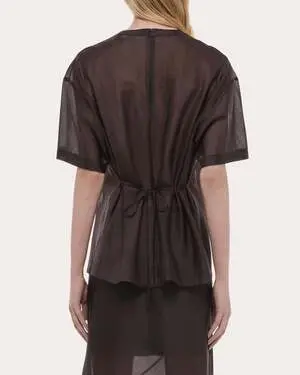 Helmut Lang Sheer Voile Relaxed Tee