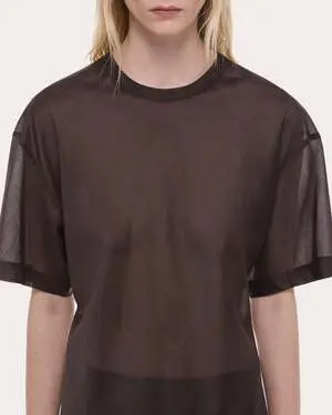 Helmut Lang Sheer Voile Relaxed Tee