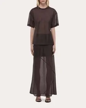 Helmut Lang Sheer Voile Relaxed Tee