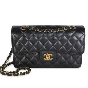 Chanel Quilted Caviar Classic Double Flap Bag