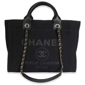 Chanel Canvas Deauville Shopping Bag