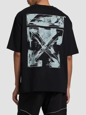 Off-White Paint Arrow Skate Crewneck T-shirt