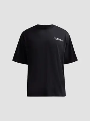 Off-White Type Arrow Skate Logo Graphic Cotton T-shirt - Black