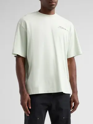Off-White Logo Cotton Crewneck T-shirt