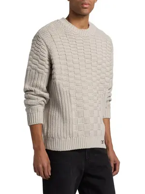 Off-White Arrow 3d Stitch-knit Crewneck Sweater