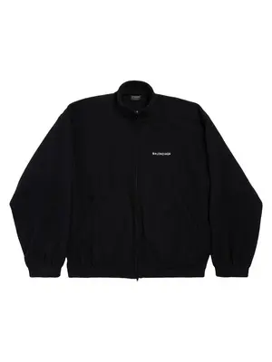 Balenciaga Back Zip-up Jacket - Black