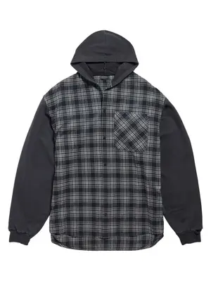 Balenciaga Hooded Hybrid Shirt - Grey