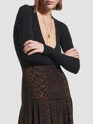 Balenciaga V-neck Body Top