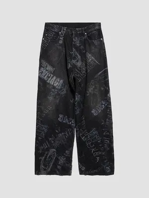 Balenciaga Minimal Baggy Jeans - Black