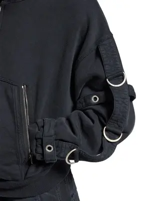 Balenciaga D-ring Cargo Zip-up Hoodie