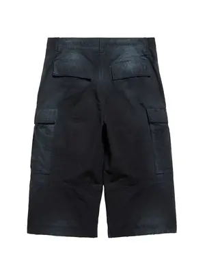 Balenciaga Cropped Cargo Pants - Black