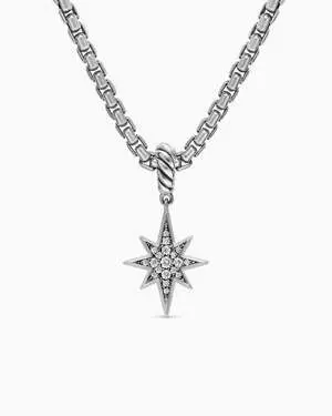 David Yurman Pavé North Star Amulet In Sterling Silver With Diamonds