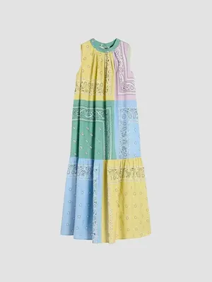 Max Mara Printed Cotton Poplin Dress - Multicolour