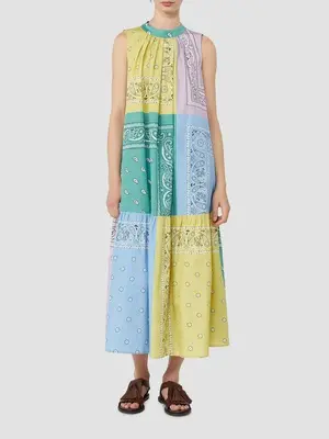 Max Mara Printed Cotton Poplin Dress