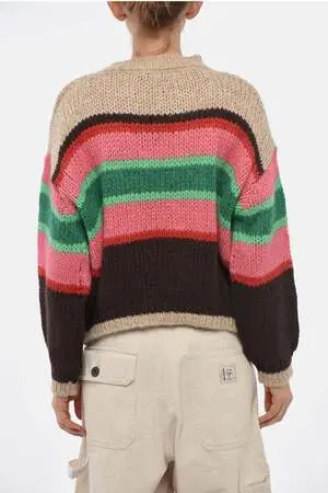 ROBERTO COLLINA Striped Crewneck Sweater