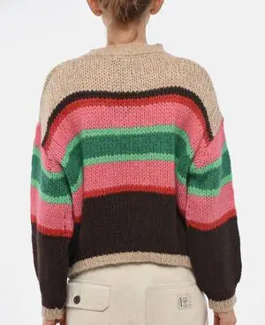 ROBERTO COLLINA Striped Crewneck Sweater