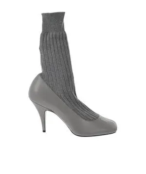 Phoebe Philo Square-toe Ankle Boots - Gray