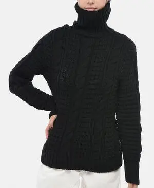 Moncler X Edward Enninful Genius 4 Cable-knit Turtleneck Sweater