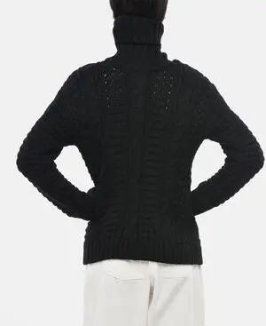 Moncler X Edward Enninful Genius 4 Cable-knit Turtleneck Sweater