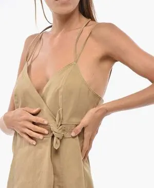 GANNI Wrap Dress With Front Bow